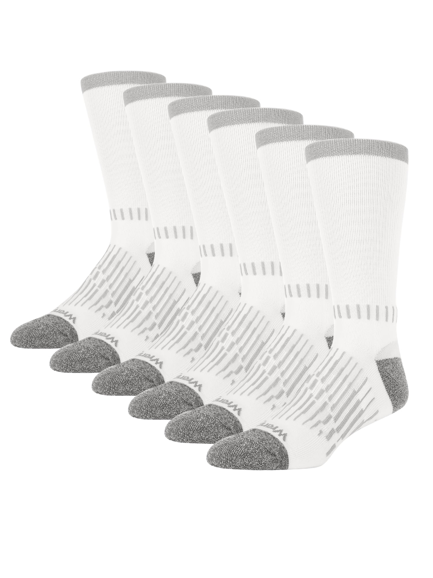 Wrangler Peak Light Compression Crew Socks for Men, Size 13-15, White ...