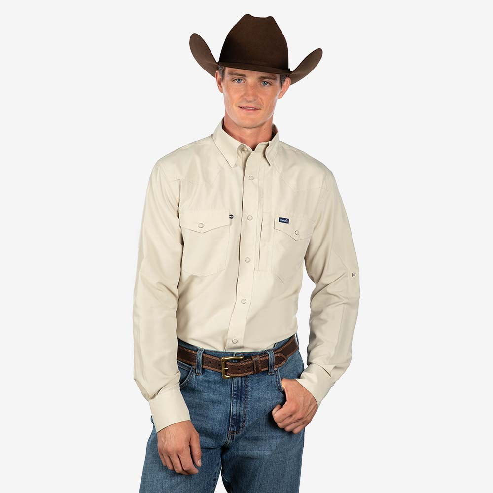 Wrangler Performance Sand Shirt - Walmart.com