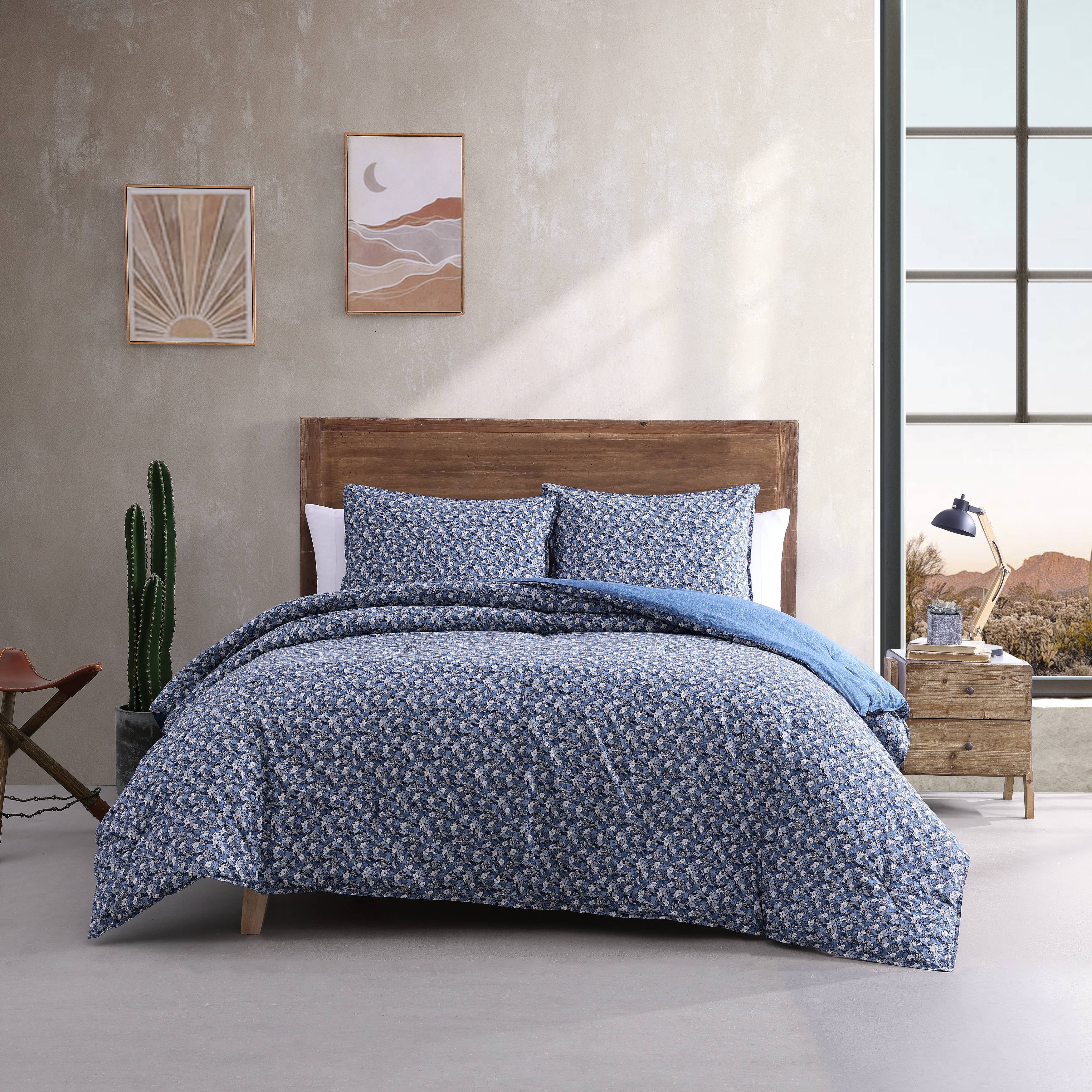 Wrangler Prairie Floral Blue King Comforter Set - Walmart.com