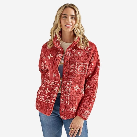 Wrangler Retro Burnt Aztec Sherpa Jacket - Walmart.com