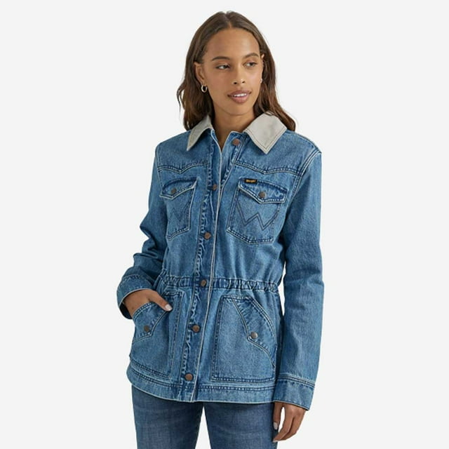 Wrangler Retro Cinched Denim Jacket - Walmart.com