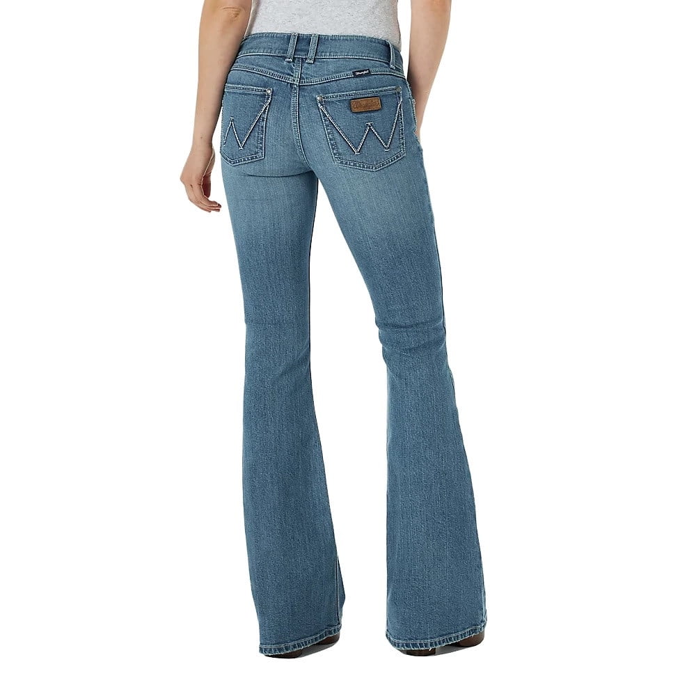 Wrangler Retro Mae Flare - Ladies Jeans - 09Mwfnt - Walmart.com