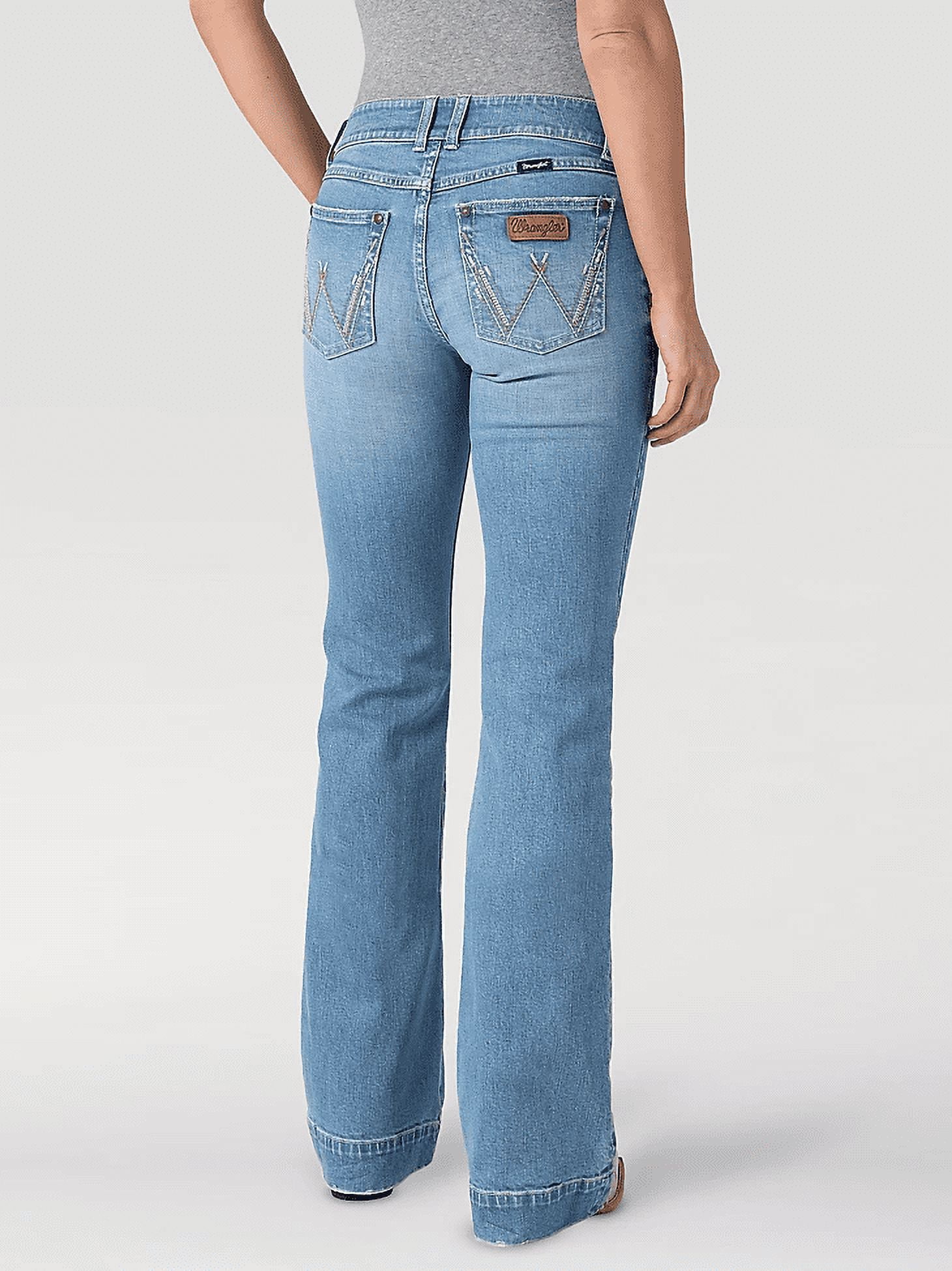Wrangler Retro Mae Mid Rise Hallie - Ladies Jeans - 112328358 - Walmart.com