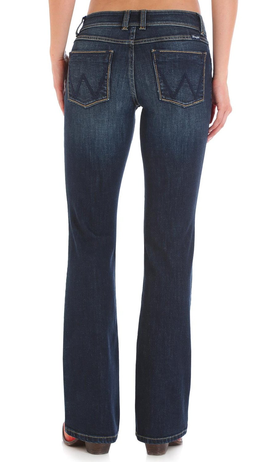 Wrangler Women's Retro Low Rise Dark Wash Sadie Jeans - 1007MWZGS 1W x 34L - Walmart.com