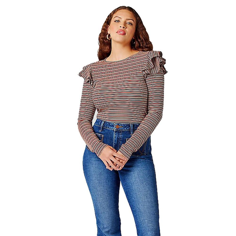 Wrangler Retro Serape Flutter Shoulder Top - Walmart.com