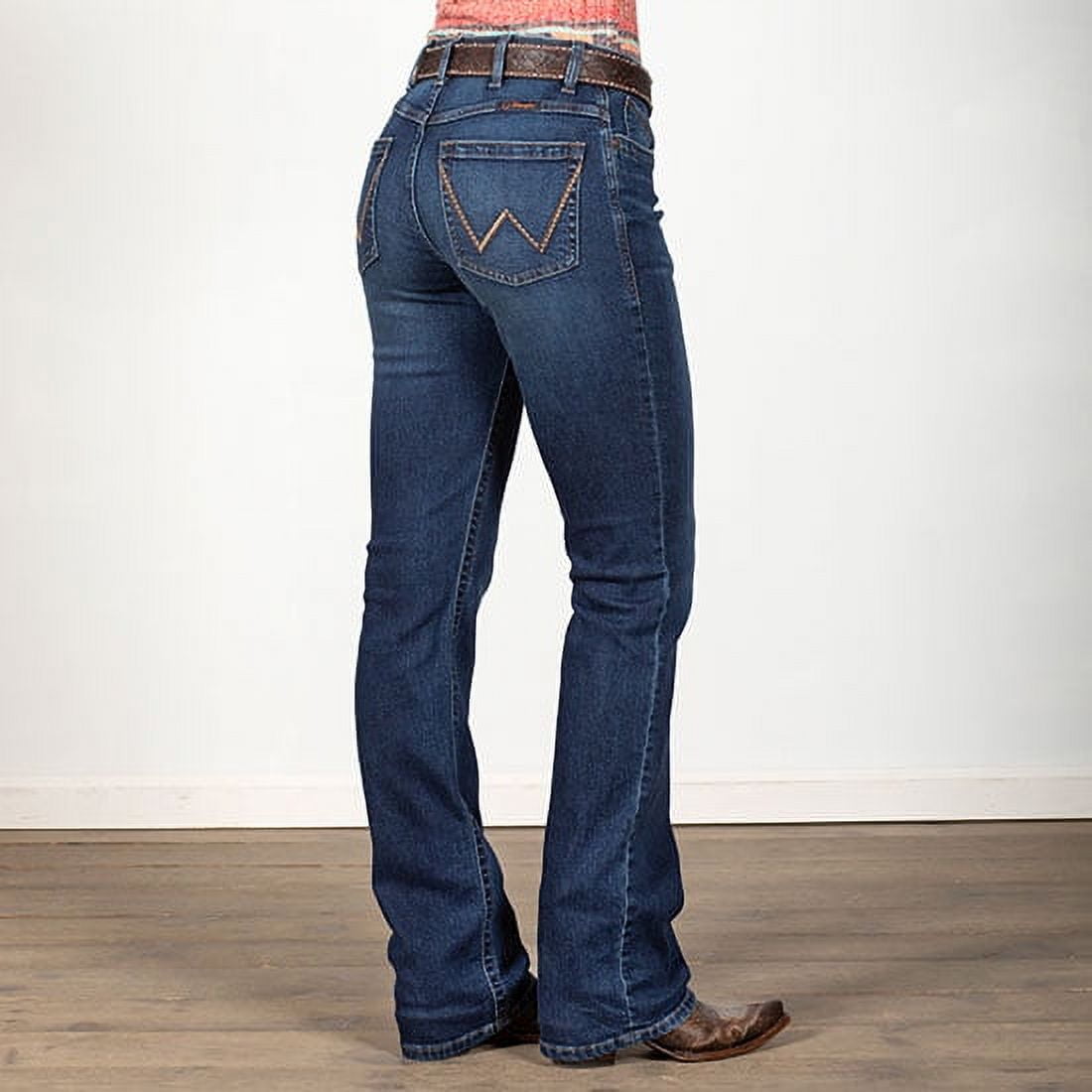 Wrangler Women's Willow Medium Wash Mid Rise Ultimate Riding Bootcut ...