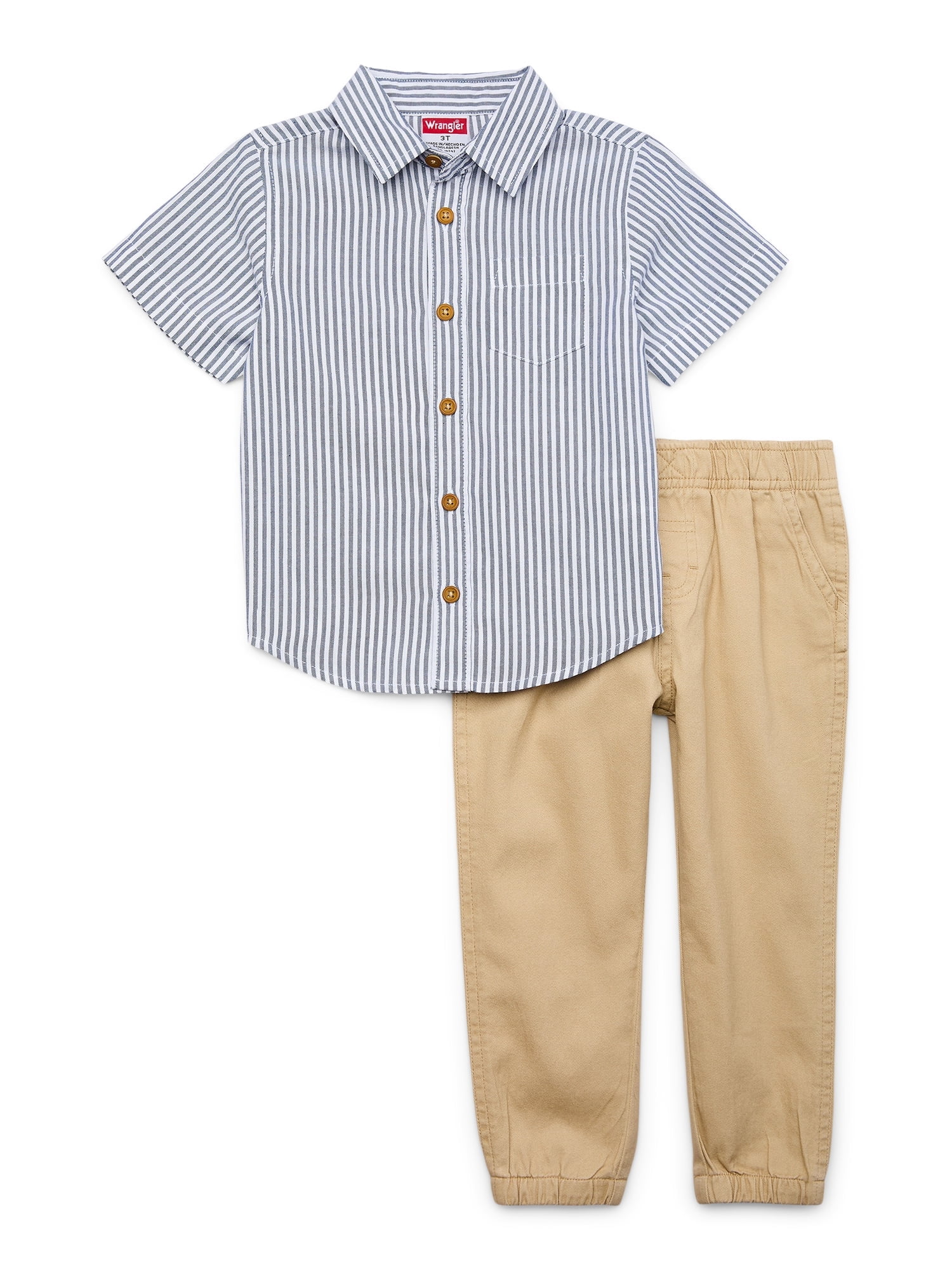 Wrangler Toddler Boy Shirt w/ Pants - Sizes 2T-4T - Walmart.com
