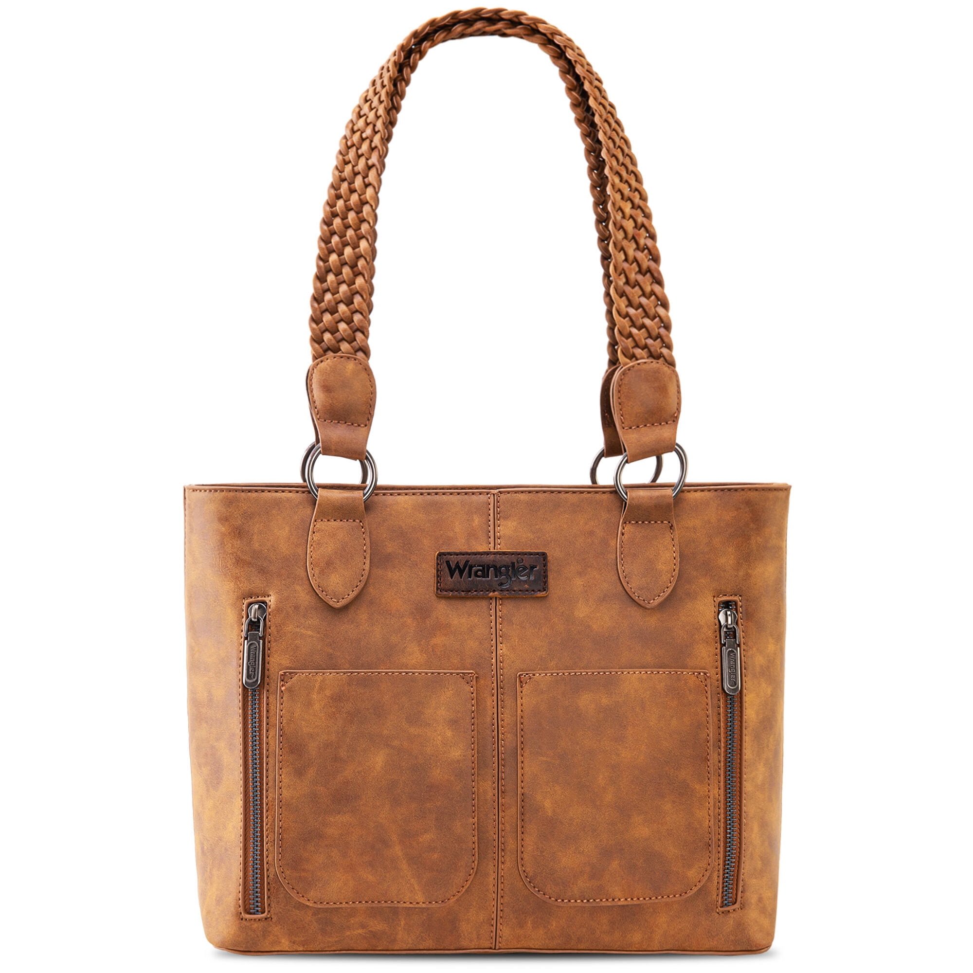 Wrangler Tote Bag for Women Multi Pockets Leather Purse Medium Handbags ...