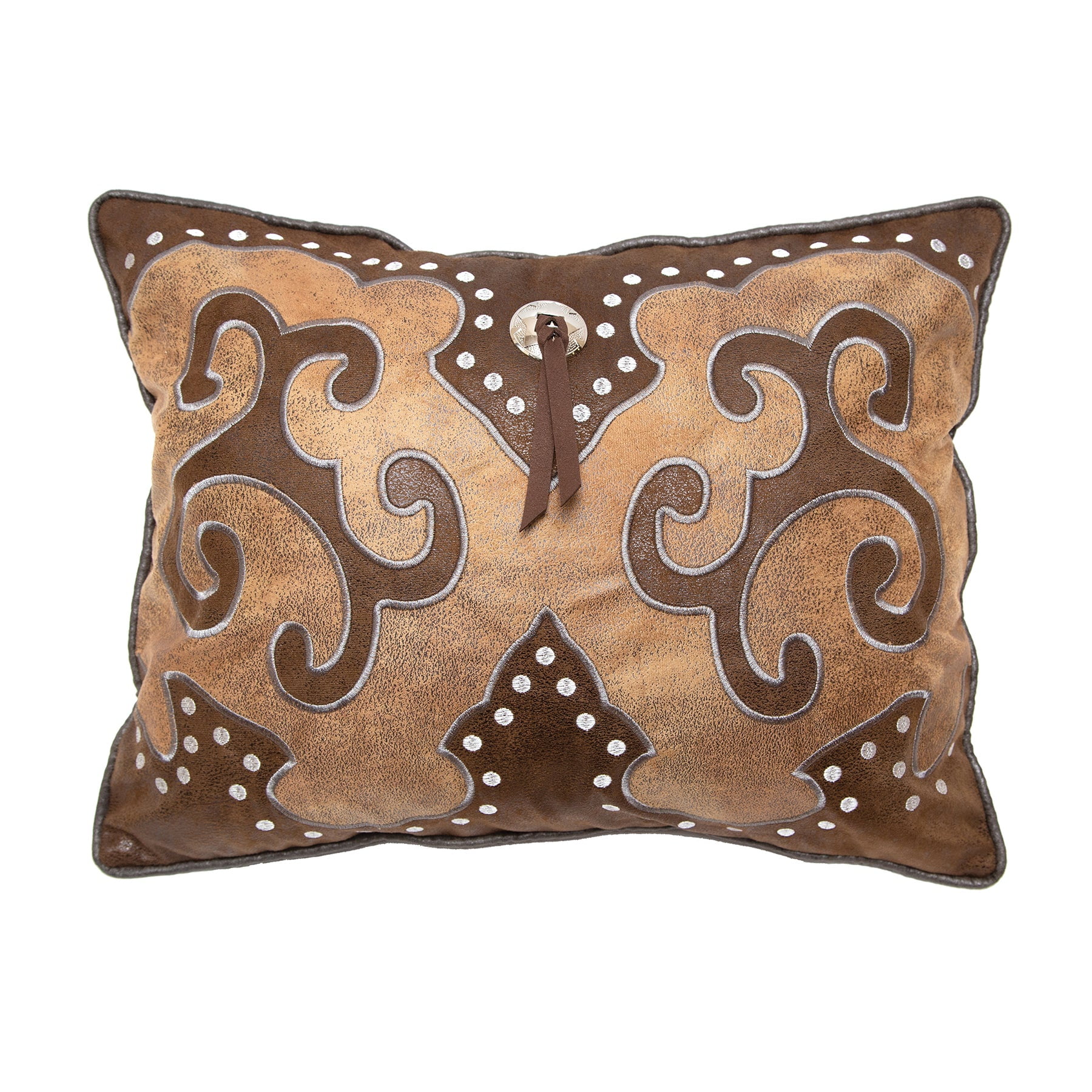 Wrangler Unisex Rustic Chaps Decorative Throw Pillow Brown One Size ...