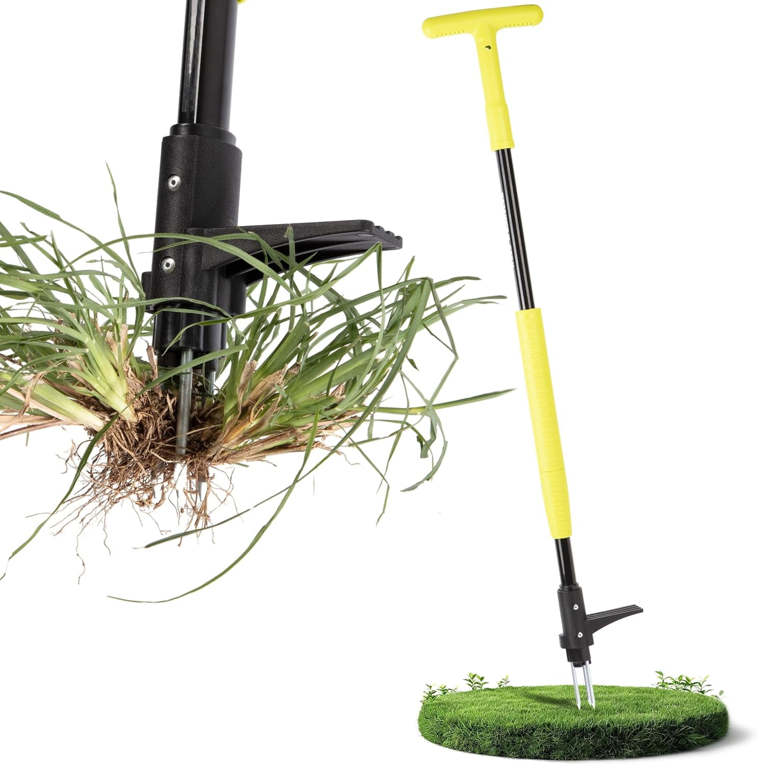 Wrangler Weed Puller Tool - 39" Heavy-Duty Stand Up Weed Pulling Tool ...