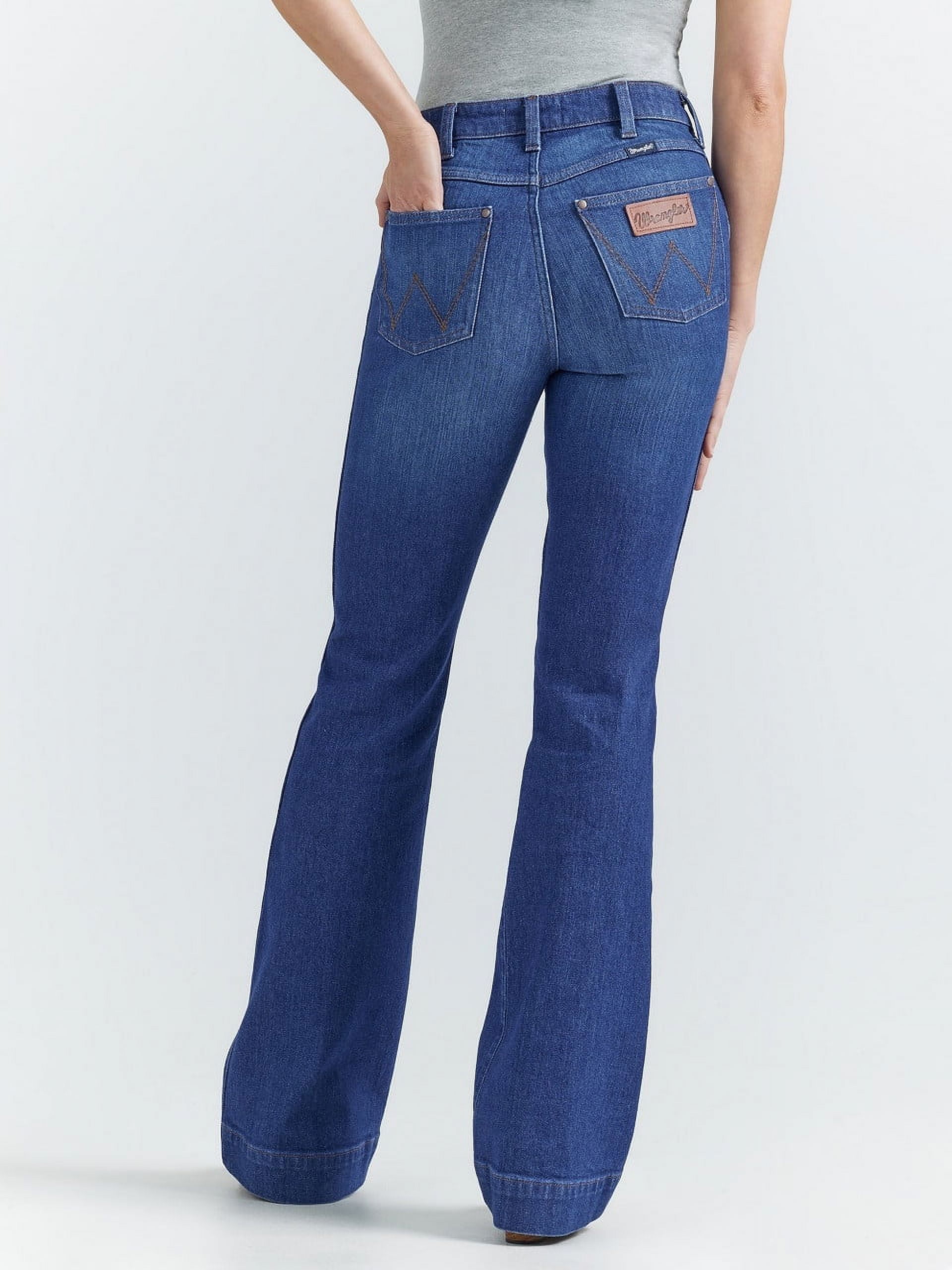 Wrangler® Women's Retro High Rise Trouser Jean - Walmart.com