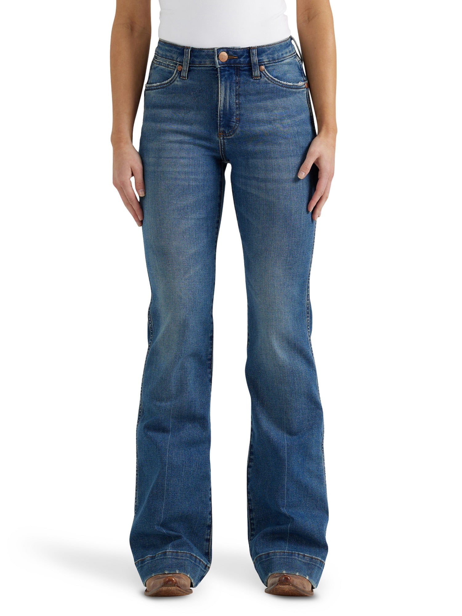 Wrangler® Women's Retro High Rise Trouser Jean - Walmart.com