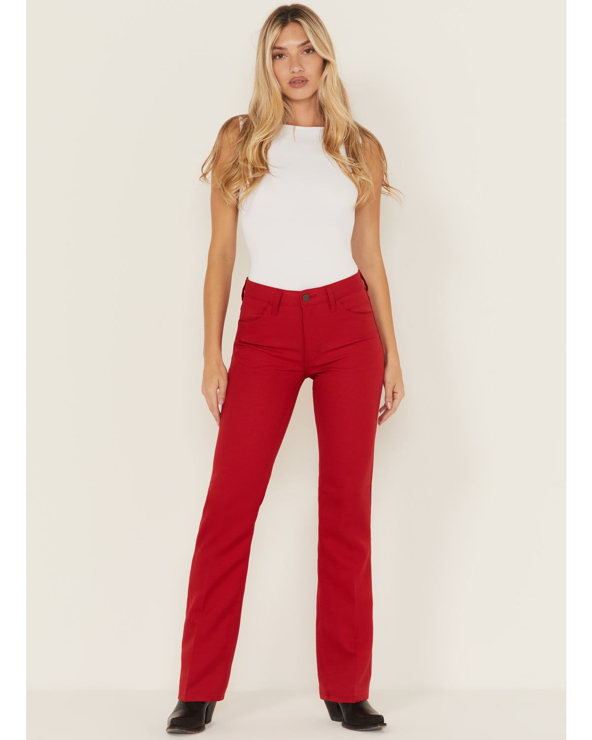 Wrangler Women's Retro Wrancher High Rise Straight Stretch Jeans ...