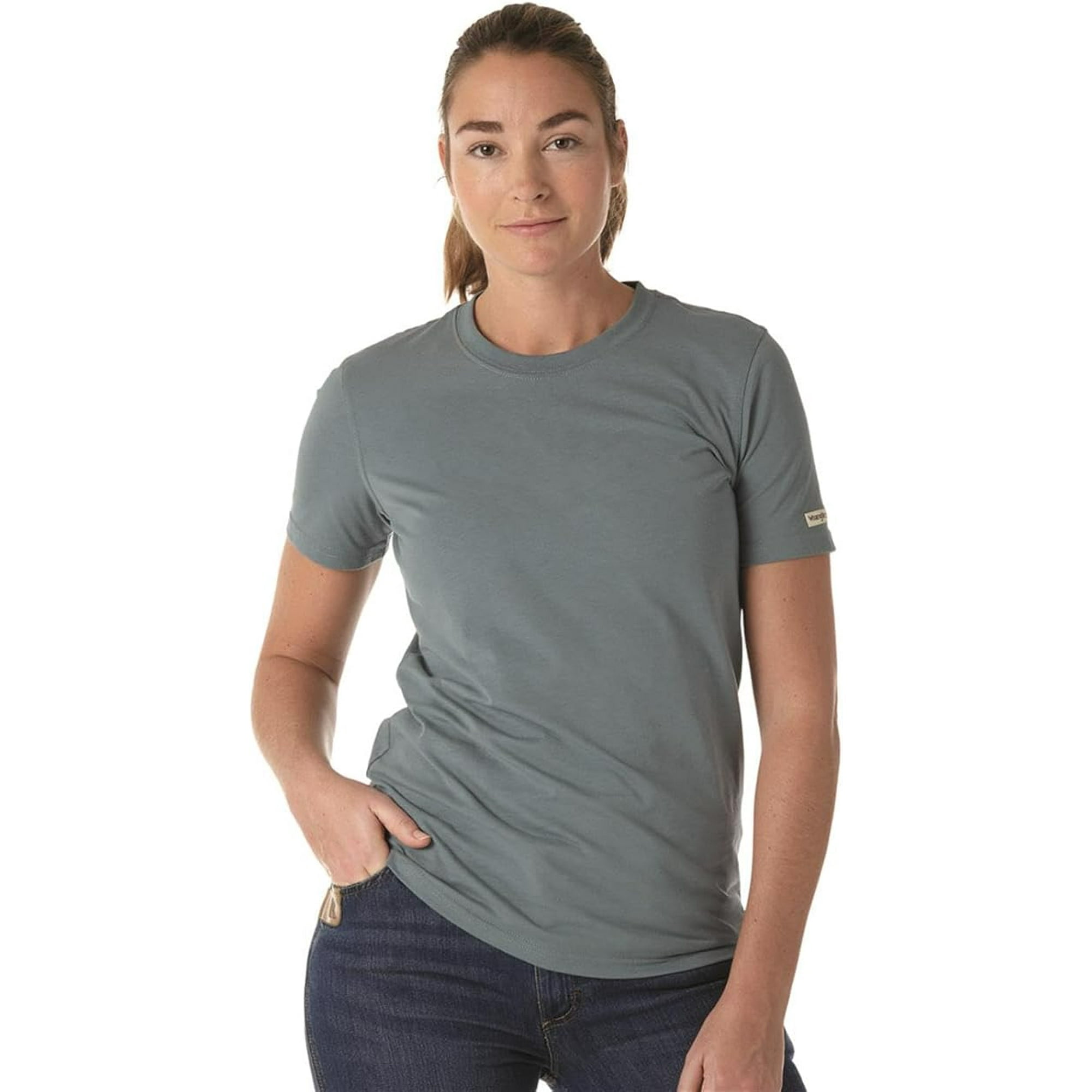 Wrangler Women's Riggs Workwear Short Sleeve Performance T-Shirt Color-Sea Green, Size S-XXL ...