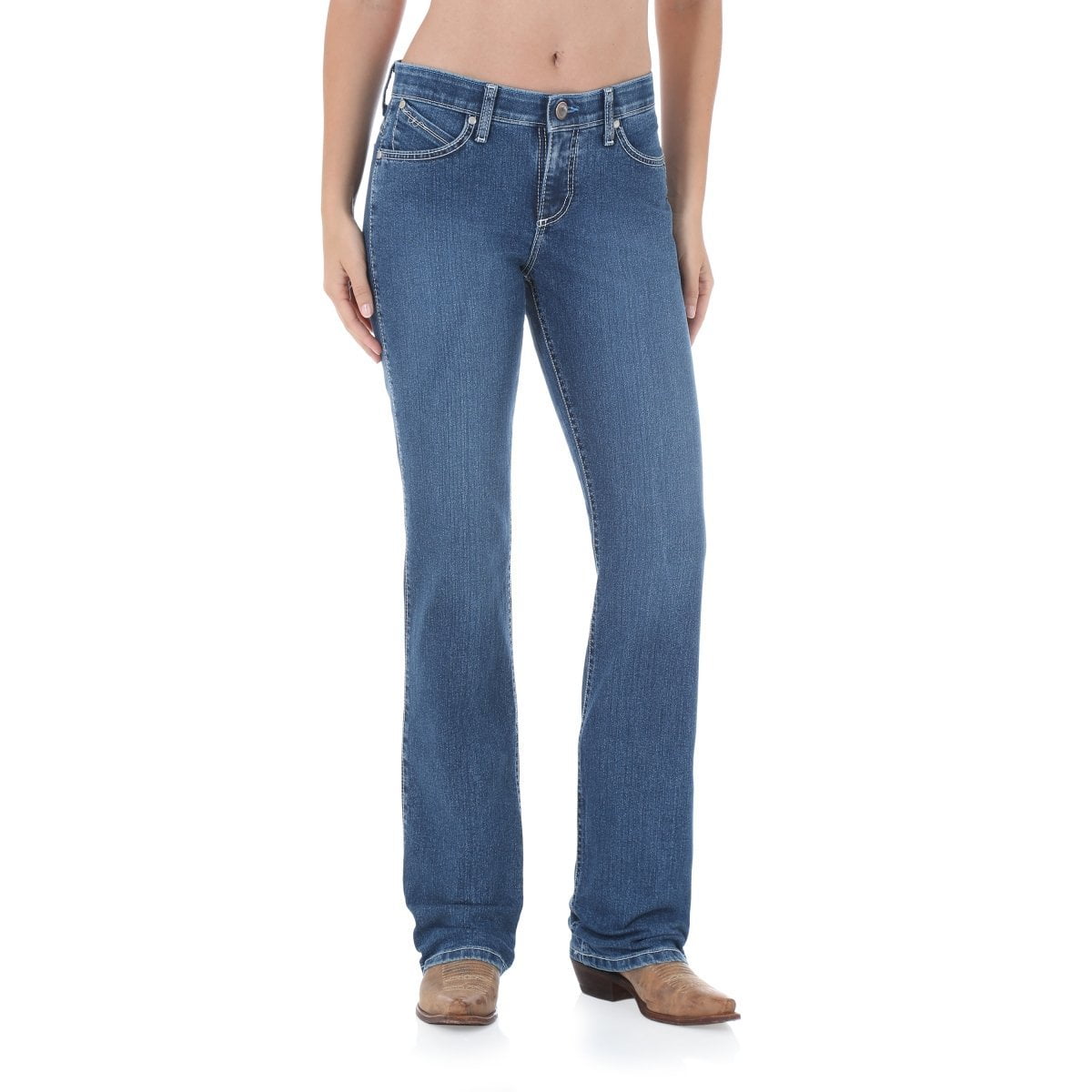 Wrangler Women's Ultimate Riding Q-Baby Bootcut Jeans Denim 35x34 ...
