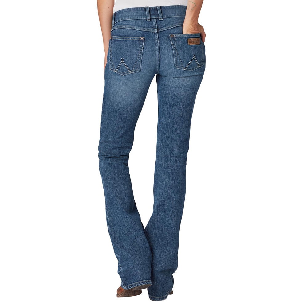 Wrangler Womens 112321495 ® Retro® Mae Bootcut Jean - Mid Rise 1x32 Denim - Walmart.com