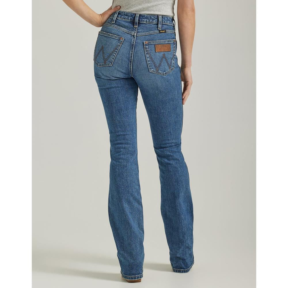 Wrangler Womens Retro High Rise Slim Bootcut Jean 28x34 Denim - Walmart.com