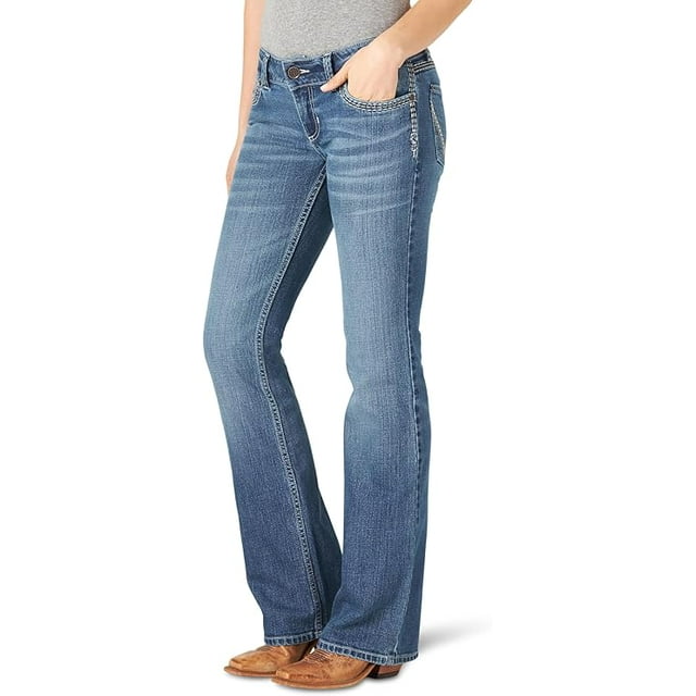 Wrangler Womens Retro Sadie Low Rise Bootcut Jeans - Walmart.com