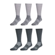 Wrangler Cushioned Crew Work Socks, Size 13-15, Gray/Black, 12 Pairs ...