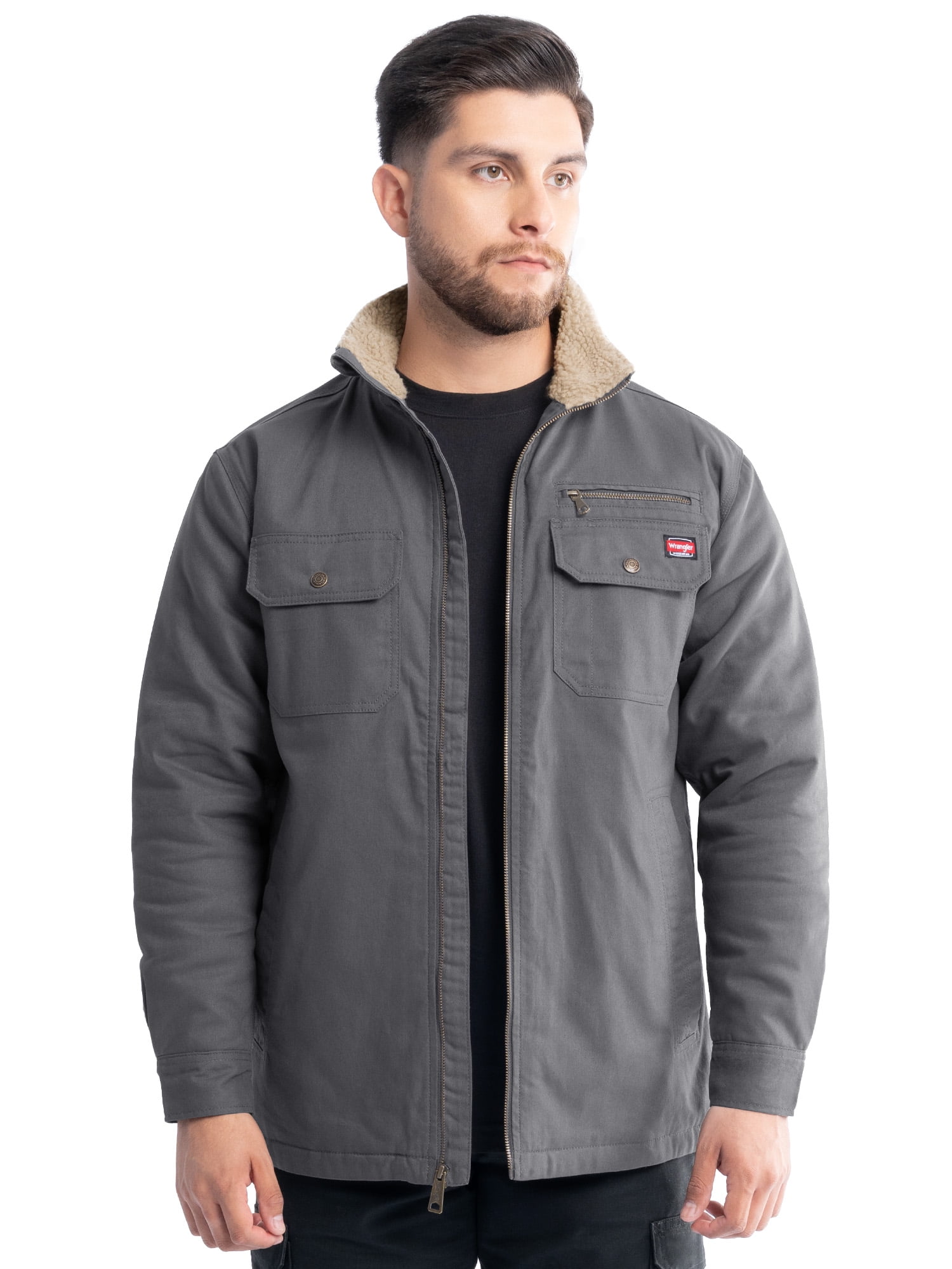 Wrangler Workwear Men's Mock Neck Jacket with Inner Linning Insulating ...