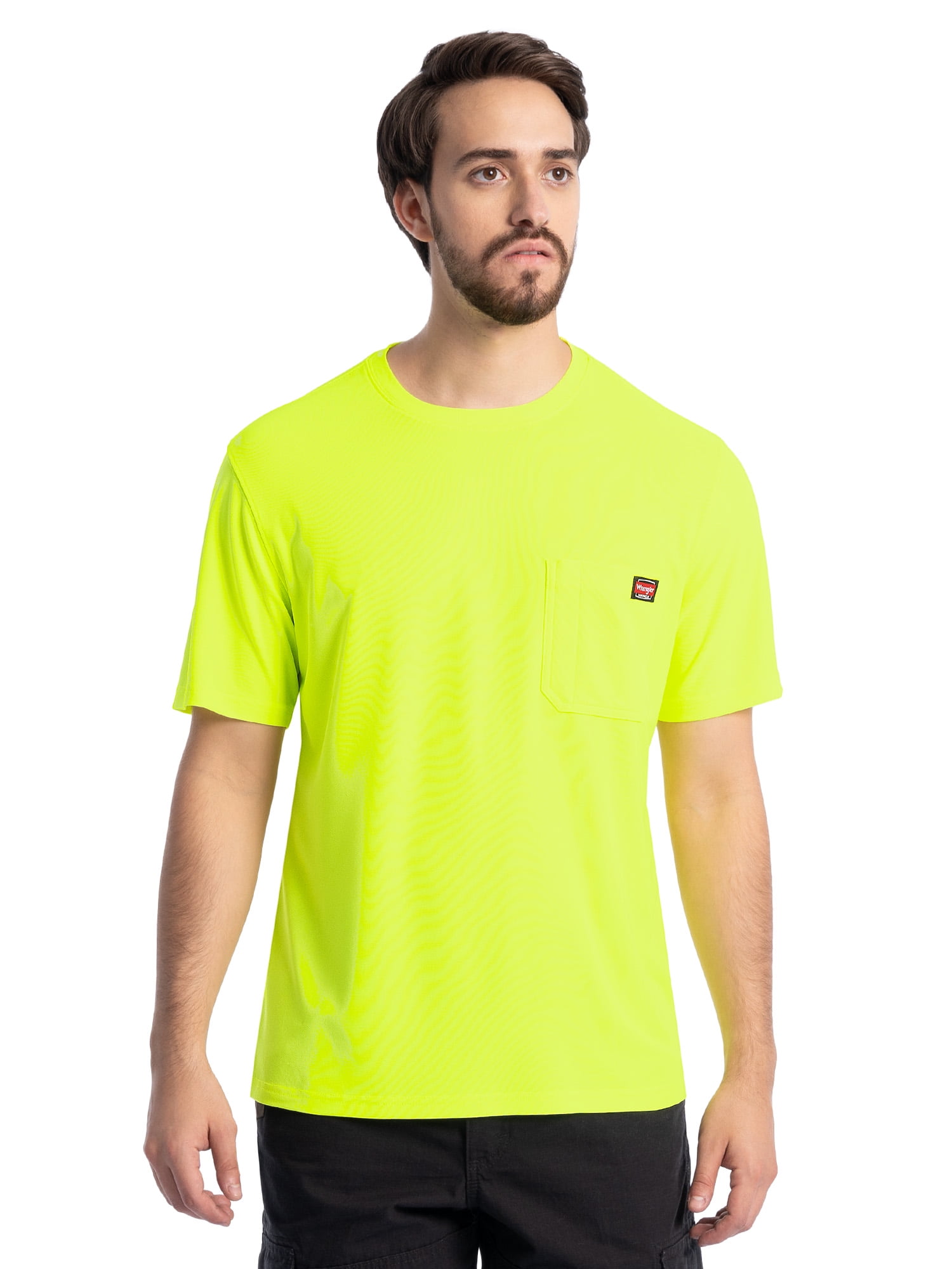 Wrangler Workwear Men's Short Sleeve UPF30 Performance Tee, Size S-5XL ...