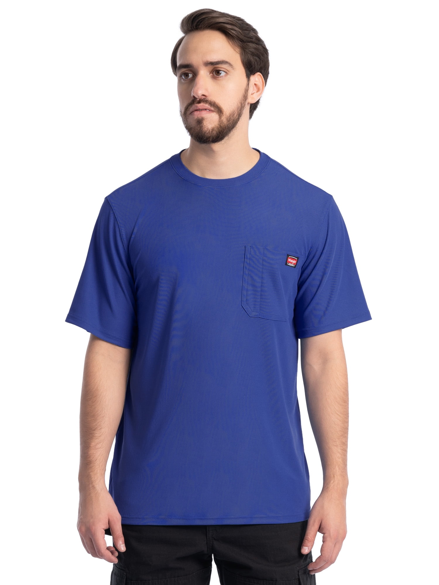 Wrangler Workwear Men's Short Sleeve UPF30 Performance Tee, Size S-5XL ...
