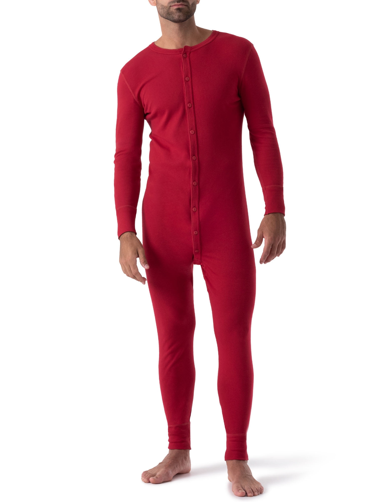 Wrangler men's Thermal Unionsuit - Heavyweight 100% Cotton - Walmart.com