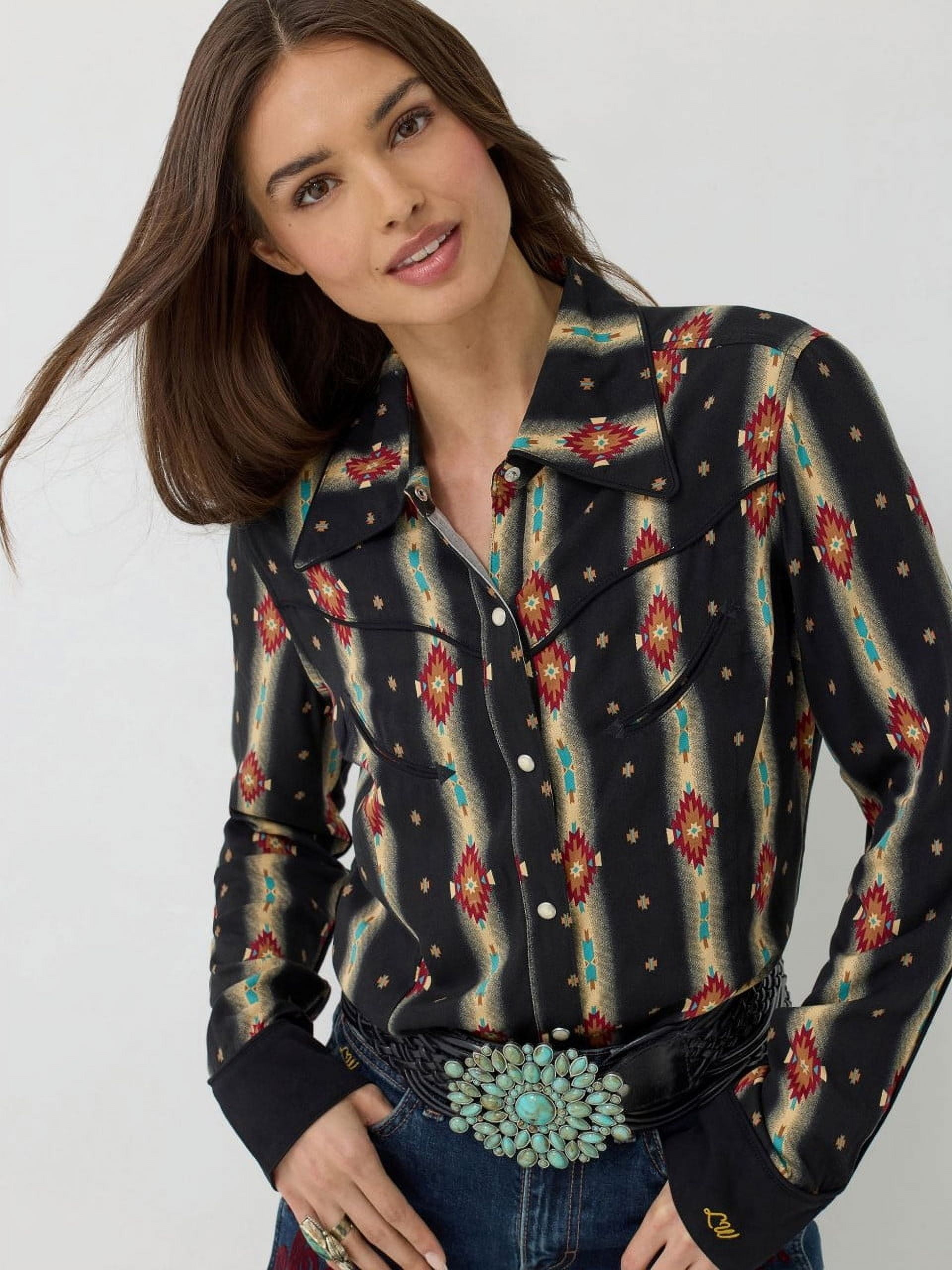 Wrangler X Lainey Wilson Black Checotah - Ladies Shirt - 112360598 ...
