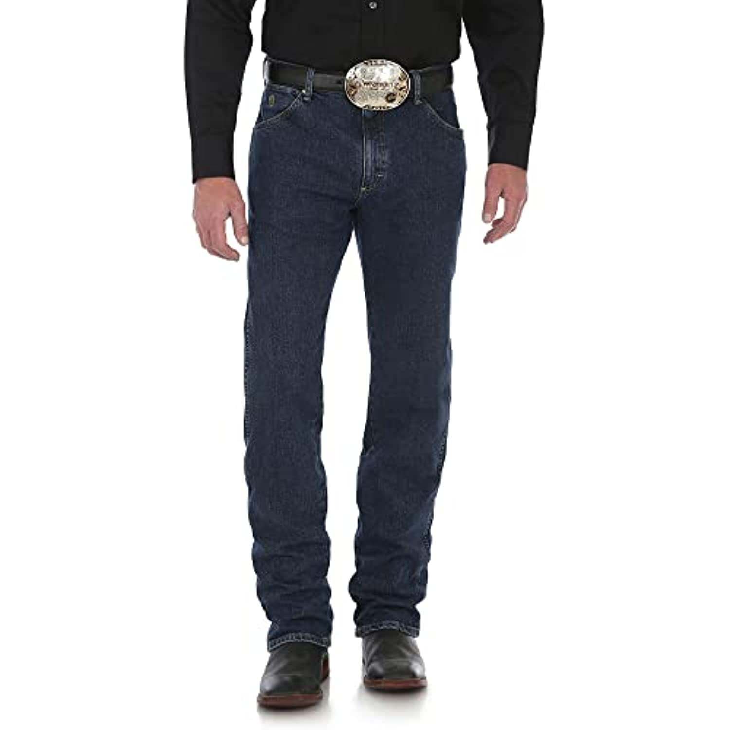 Wrangler mens George Strait Cowboy Cut Regular Fit Jeans, Dark Amarillo ...