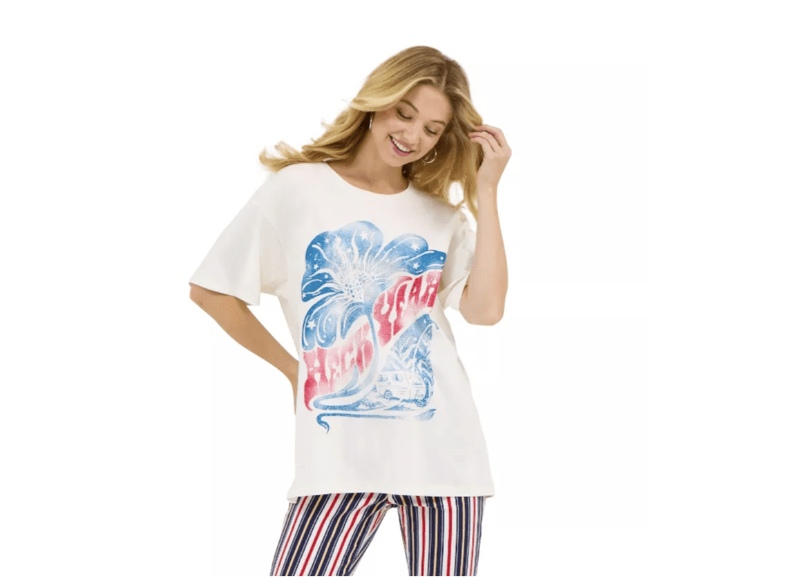 Wrangler x Lainey Wilson Women's Oversized Heck Yeah Crew Neck Short ...