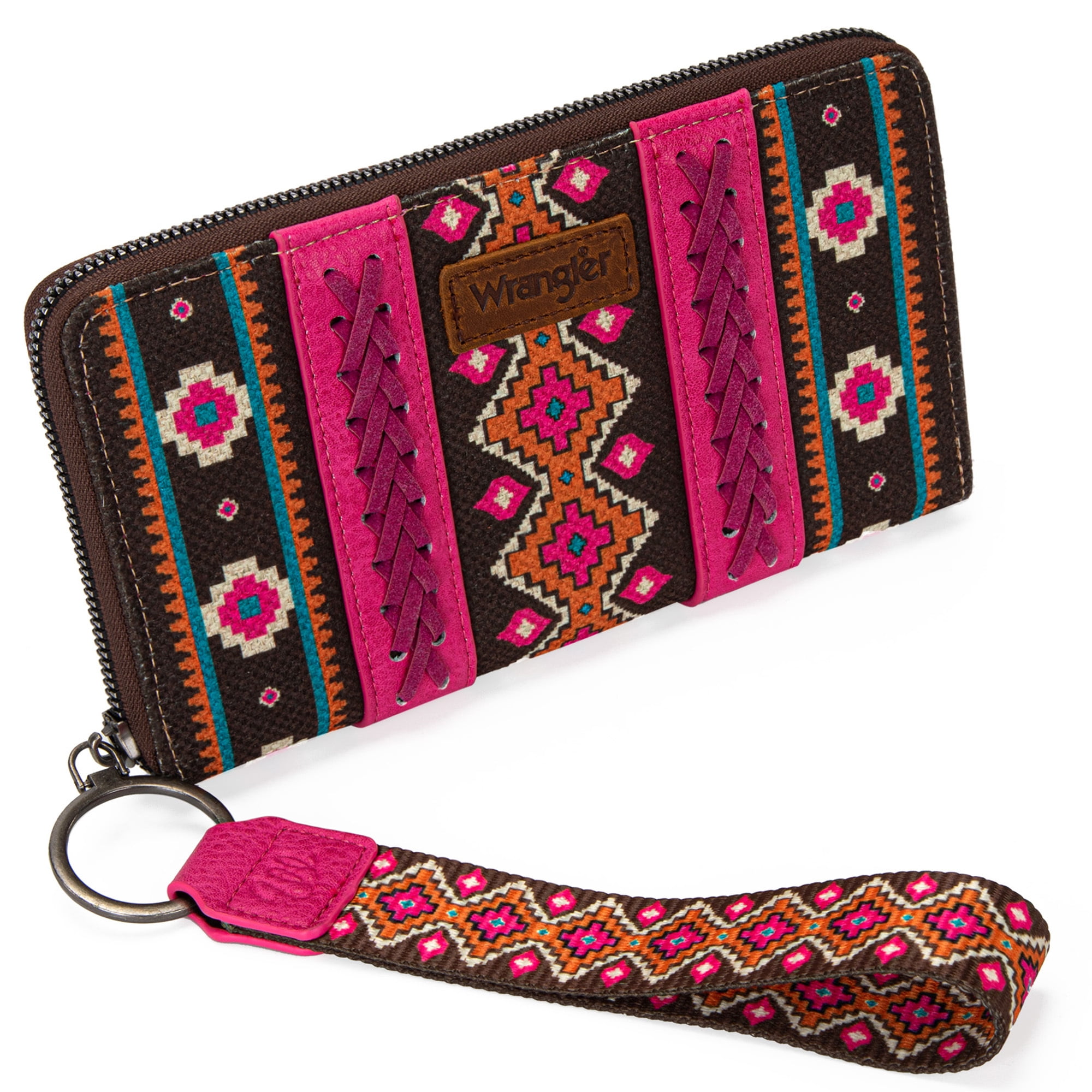 Wrangler x Montana West Wristlet Western Wallet Boho Aztec Credit Card Holder for Women ...