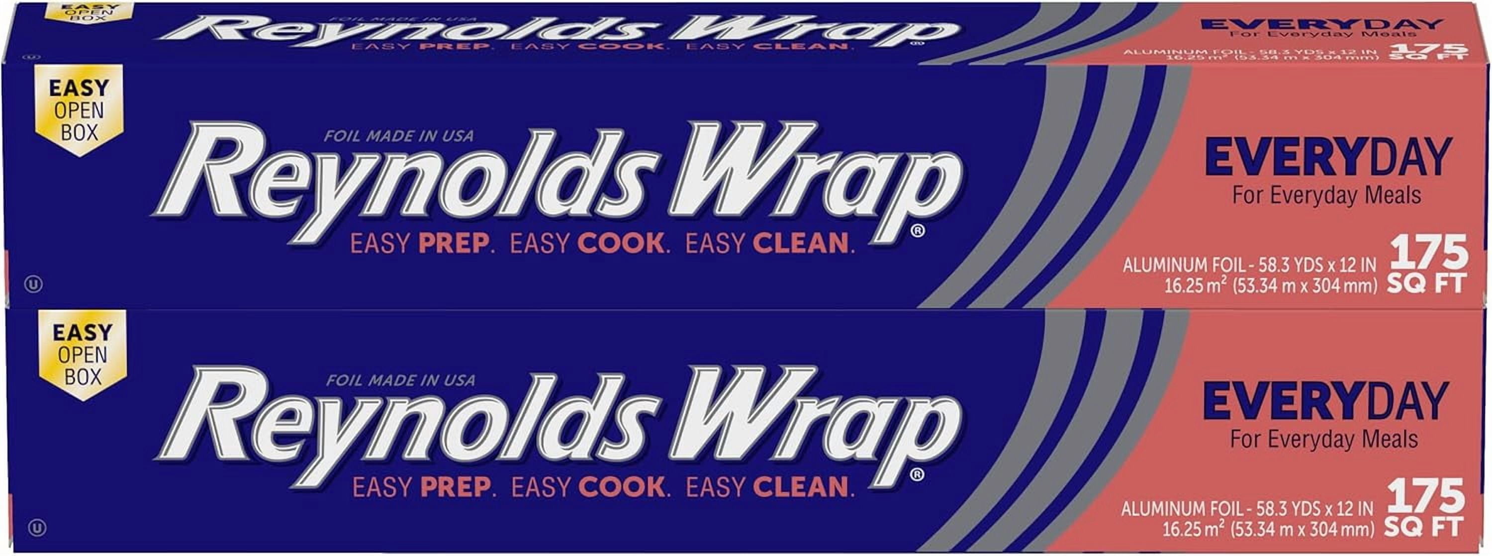 Wrap Aluminum Foil Pack, Aluminum Foil Roll Double Pack, Easily ...
