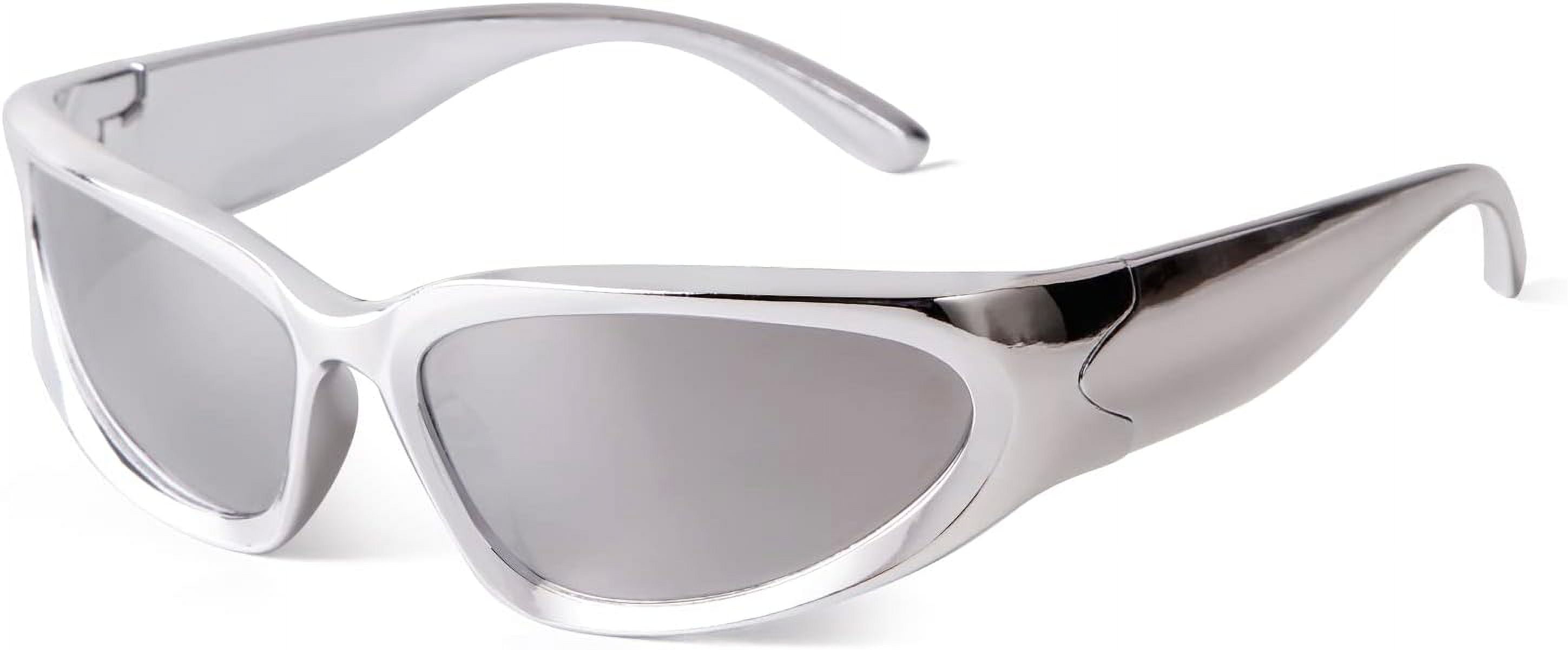 Wrap Around Fashion Sunglasses for Women Men Trendy y2k Swift Oval Sun ...