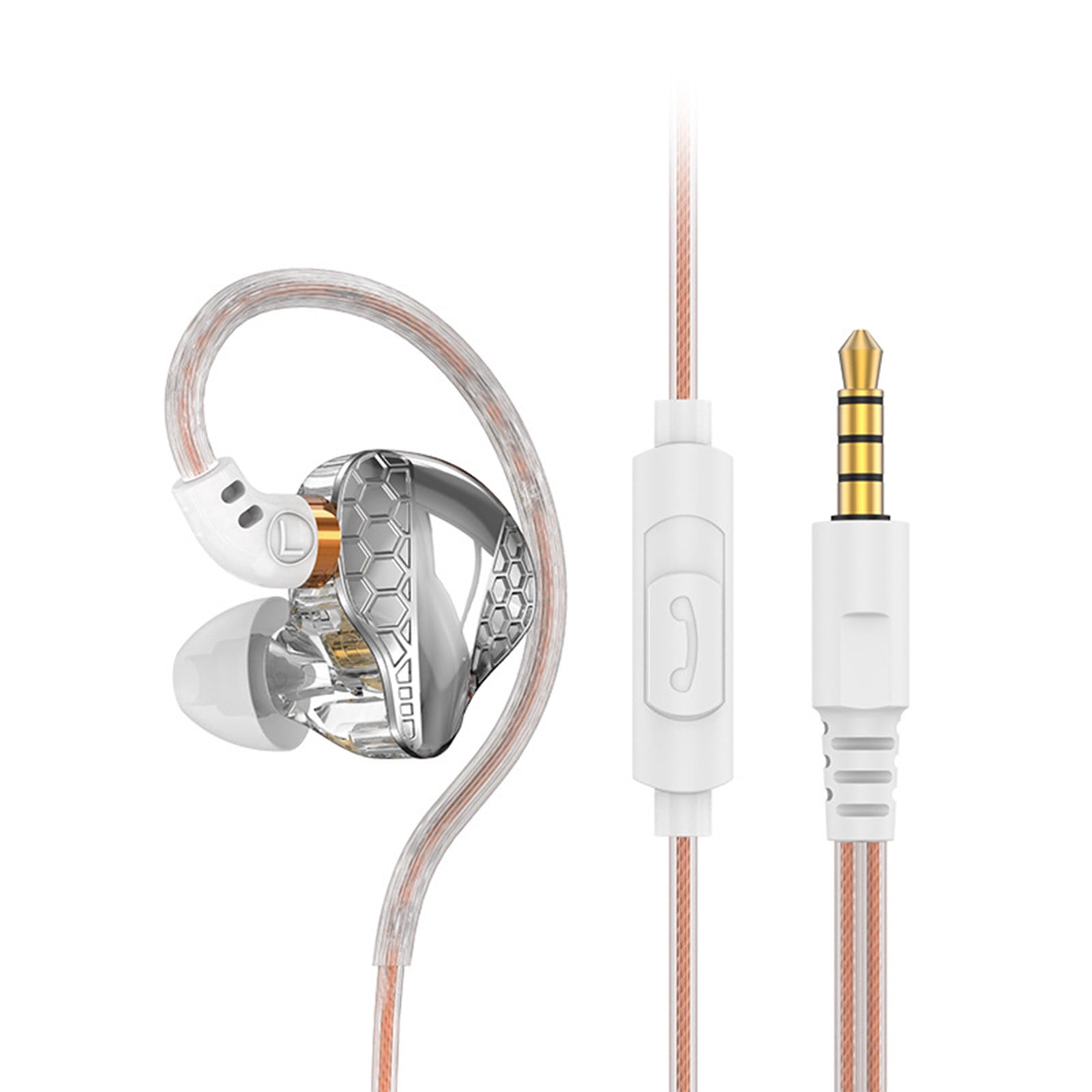 Wrap-Around Wired In-Ear Sports Earbuds,Zero Latency Stable Audio ...