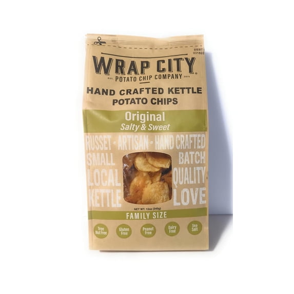 Wrap City Potato Chip Company - Original - Russet, Artisan, Hand ...