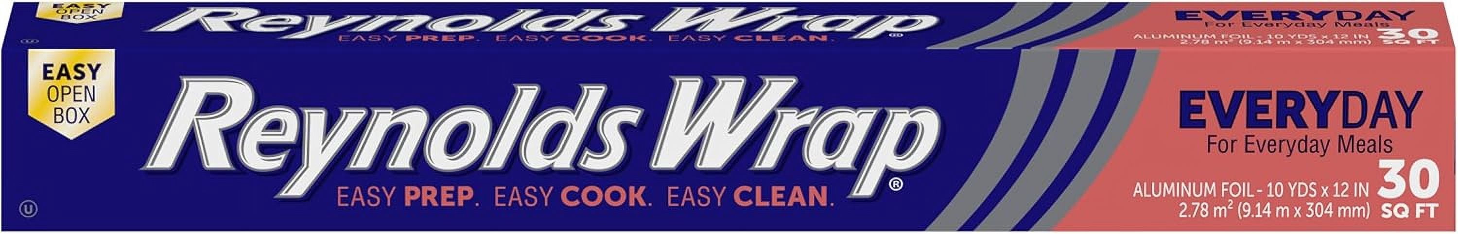 Wrap Everyday Strength Aluminum Foil Roll, Freezer Safe and Grill Safe ...