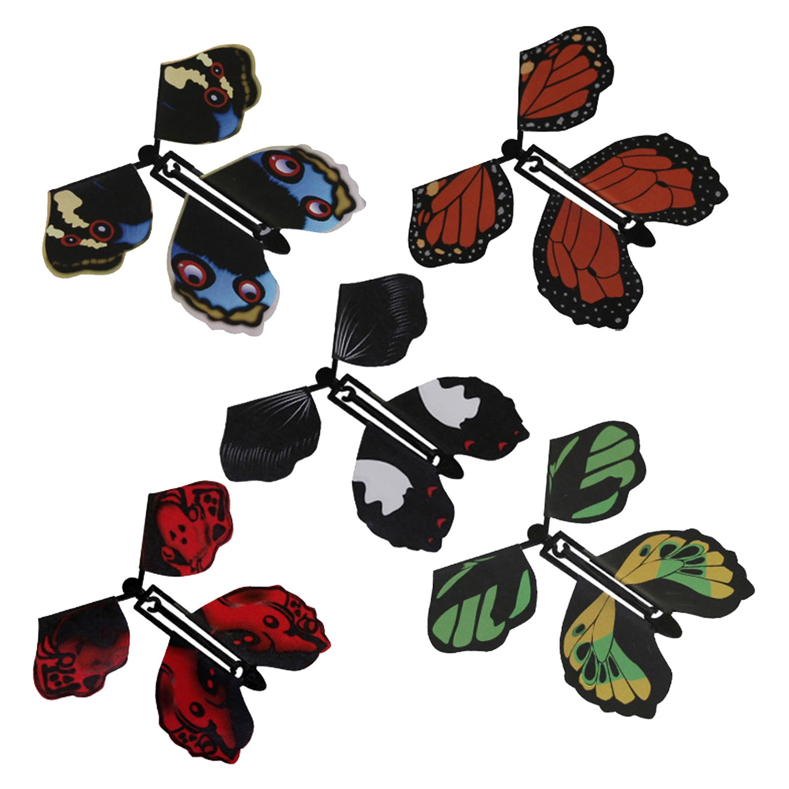 Wrap Flying Butterfly Clockwork Rubber Band Powered Butterfly - Walmart.com