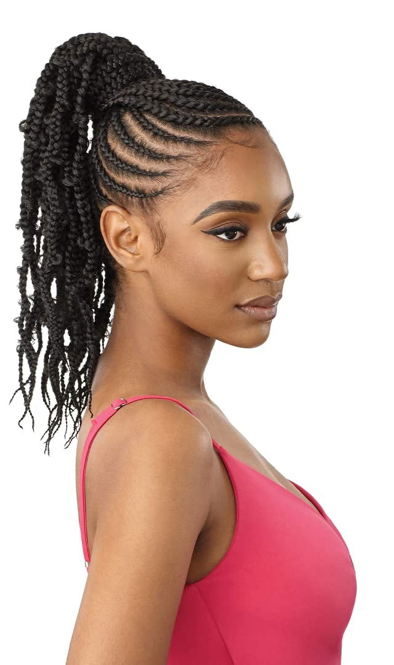 Wrap Ponytail Pretty Quick Pony WAVY BOX BRAID 16″ (1) - Walmart.com