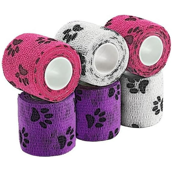 Wrap, Self-Adhesive, Only Sticks to Itself, Non-Woven Tape for Dog Legs ...