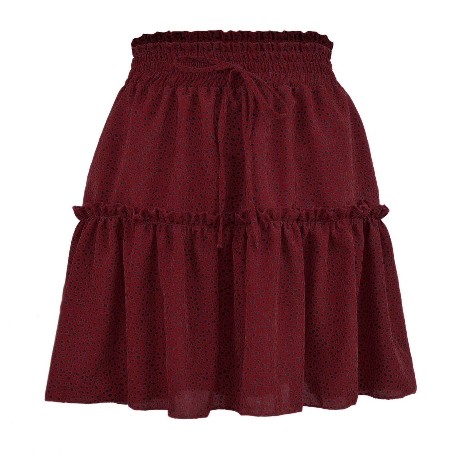 Wrap Skirts for Women Knee Length Clearance Women's High Waisted Mini ...