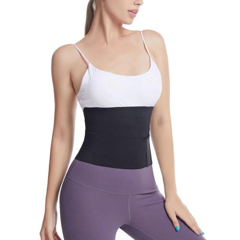 Wrap Waist Trainer Stomach Abdomen Binder Belly Body Shaper Compression ...