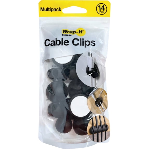 Wrap-it Storage Cable Clip - Pack of 8 - Walmart.com