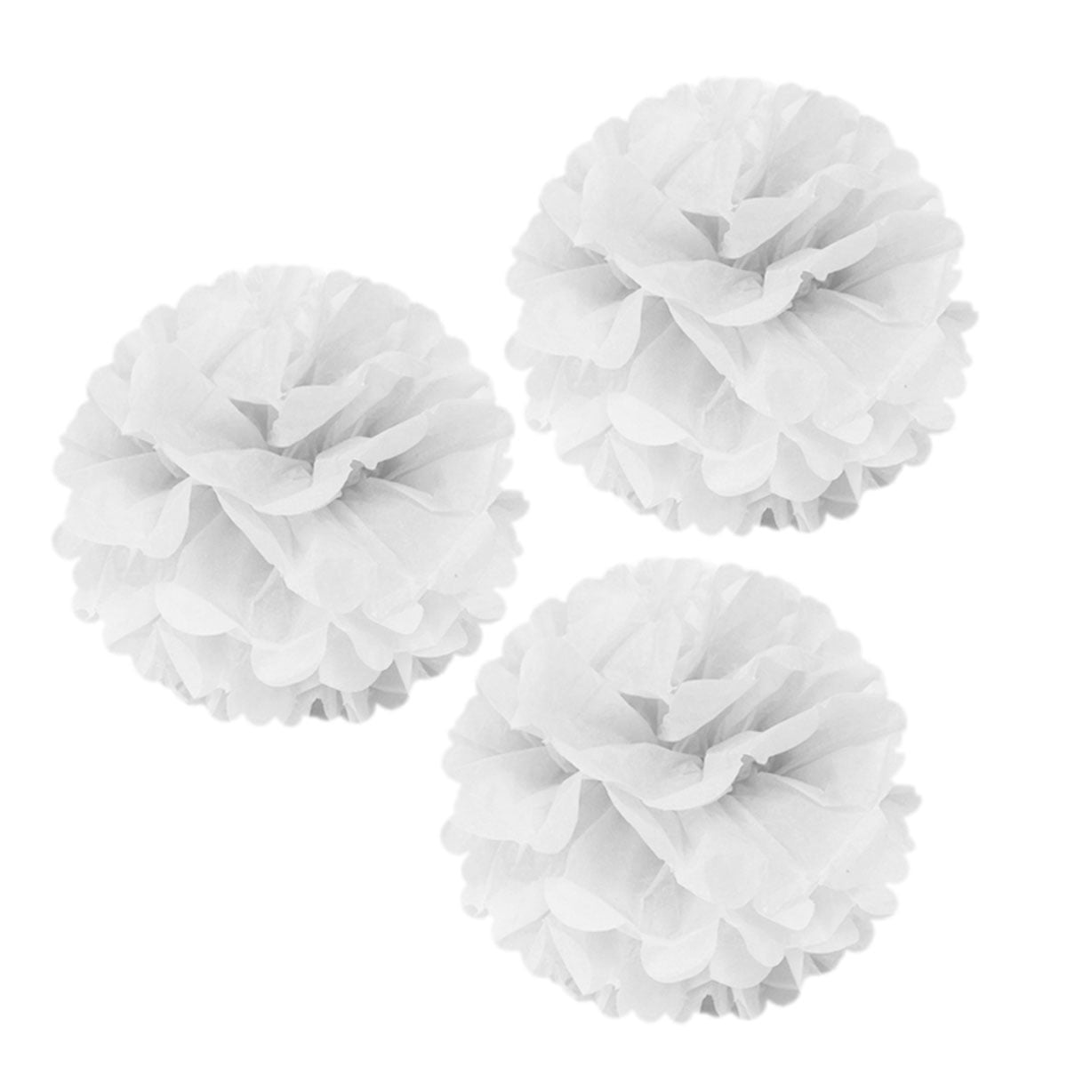 Wrapables® 12" Set of 3 Tissue Pom Poms Party Decorations for Weddings ...