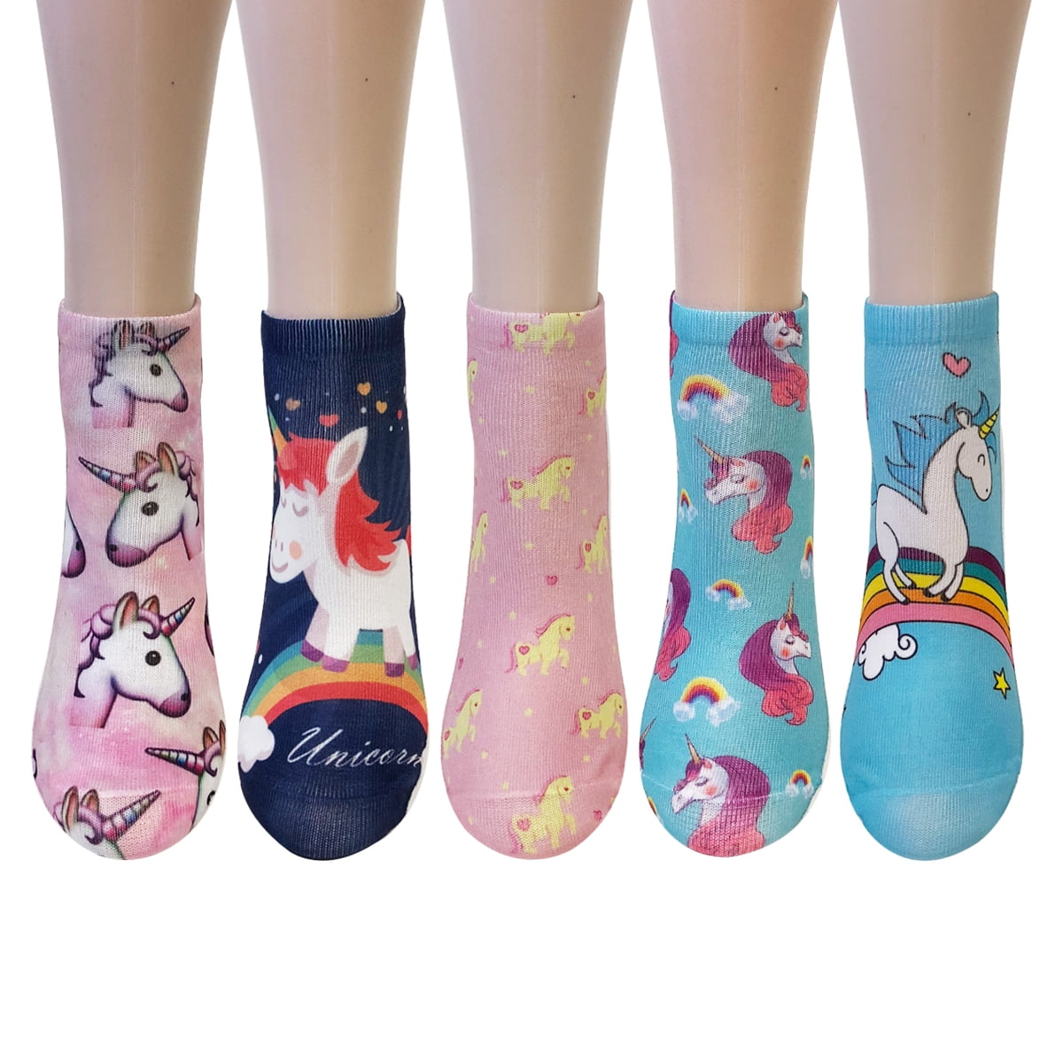 Wrapables® 3D Novelty Funny Ankle Socks, Unicorns - Walmart.com