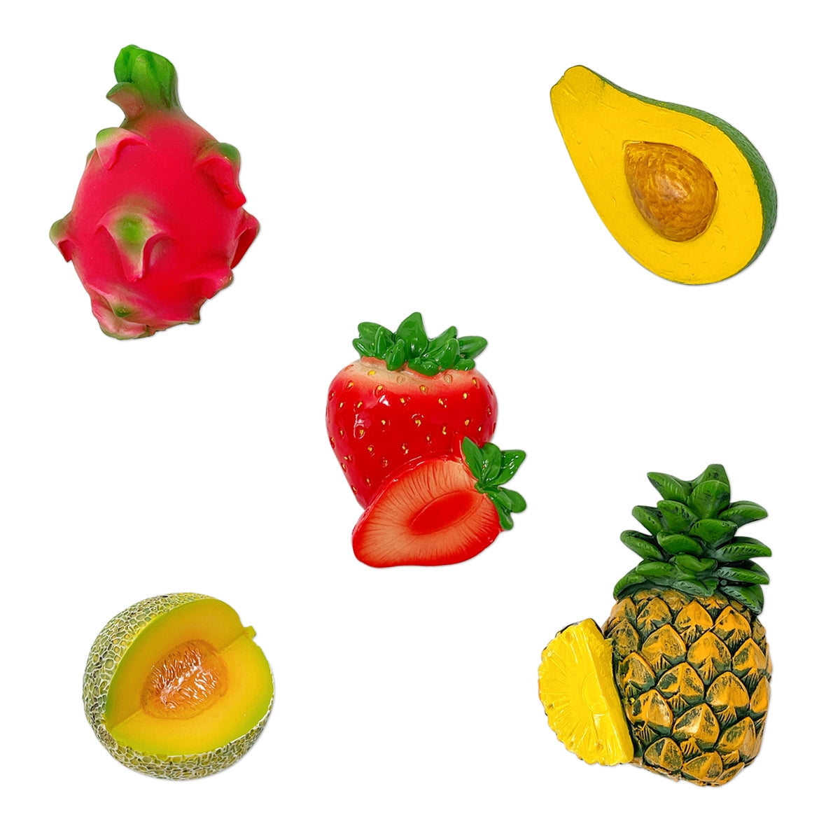 Wrapables 3D Resin Fridge Magnets, Food Simulation, Succulents, Famous ...