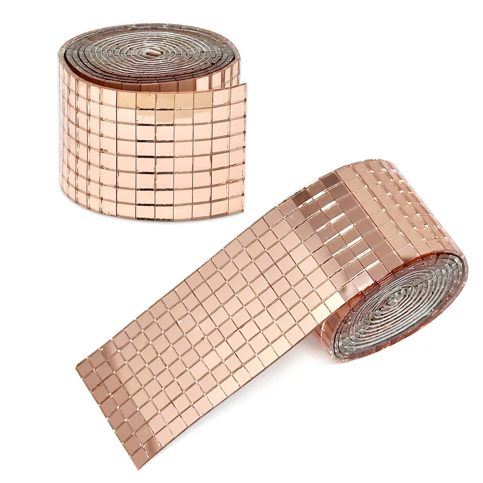 Wrapables 5mm x 5mm Self Adhesive Mosaic Glass Mirror Tile Stickers ...