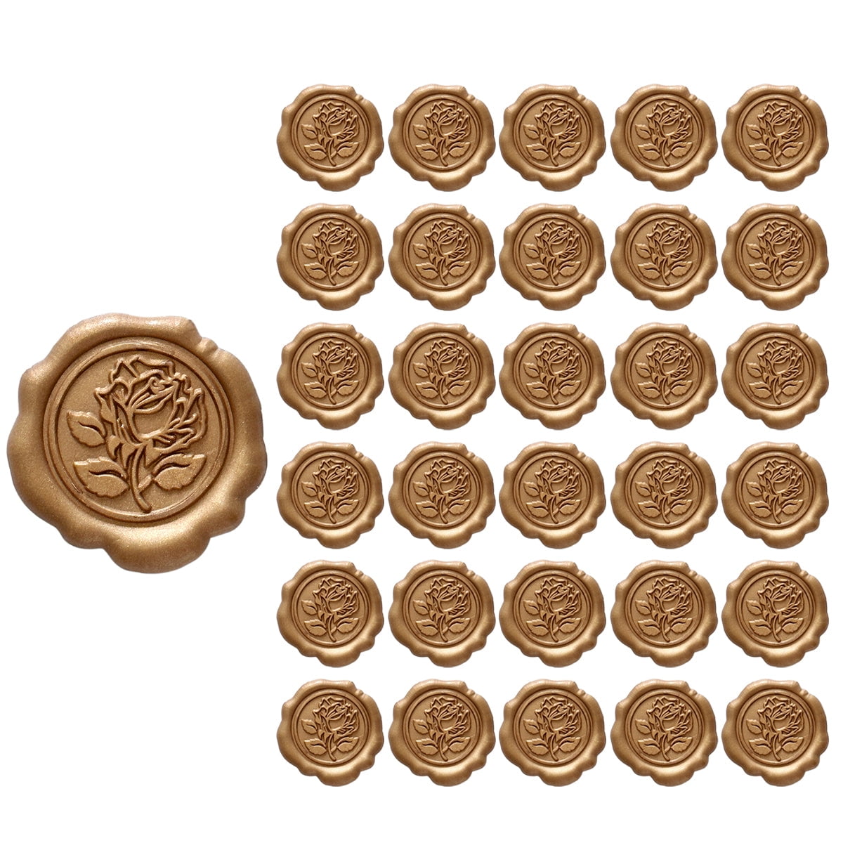 Wrapables Vintage Labels, Adhesive Wax Seal Stickers for Gifts, Invites ...