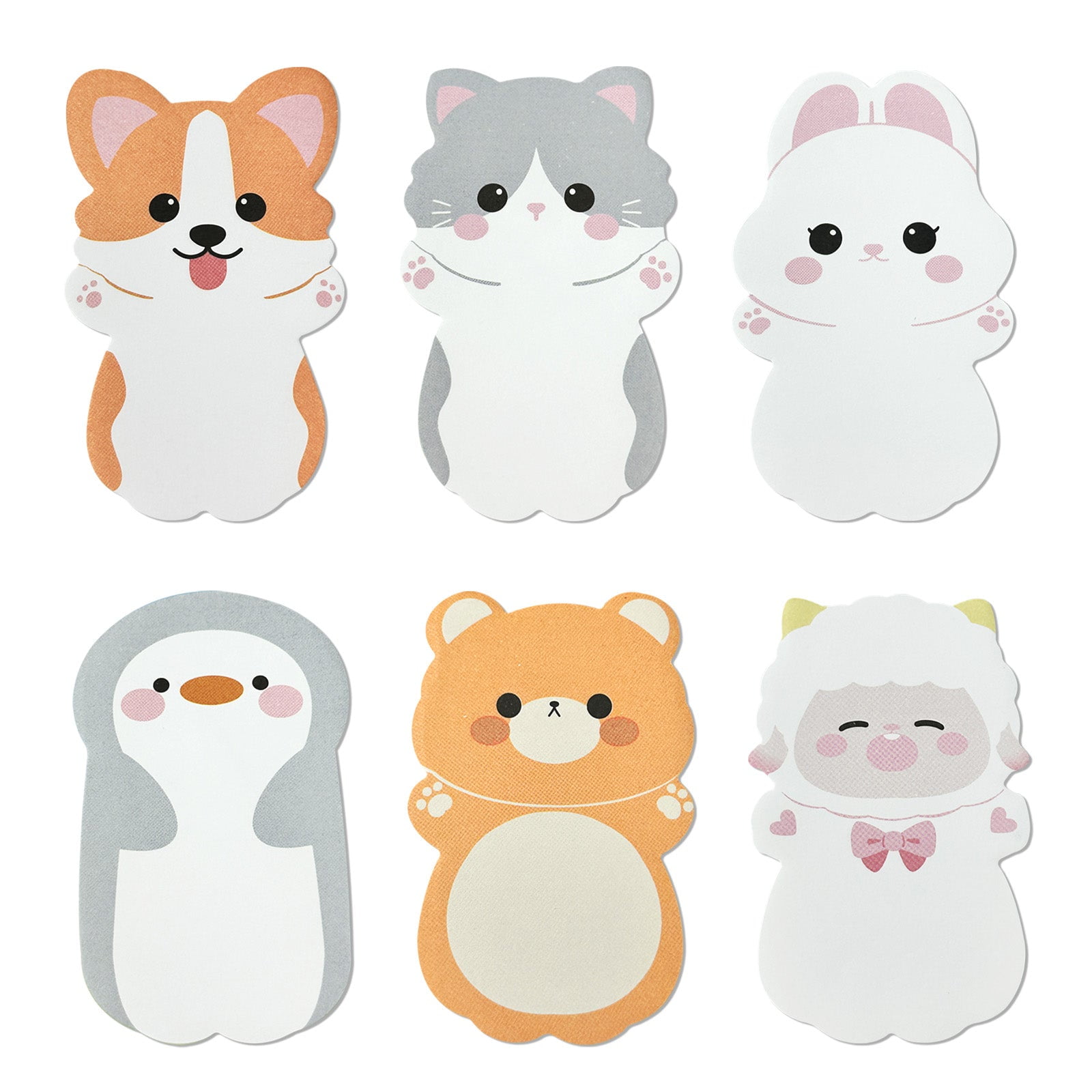 Wrapables Baby Animals Sticky Notes, Adhesive Memo Notepads for Home ...