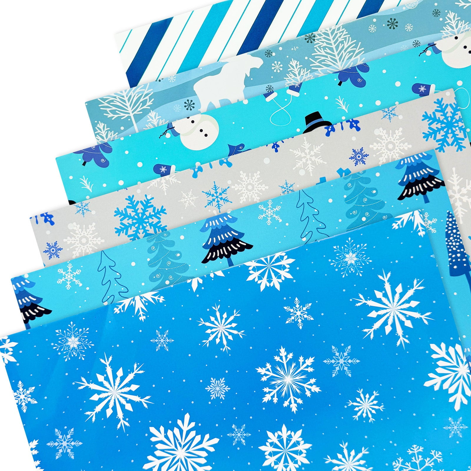 Wrapables Christmas Holiday Gift Wrap Paper Sheets Folded Flat 20L x ...
