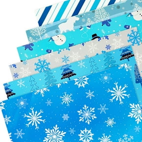 Blue Snowflake Wrapping Paper